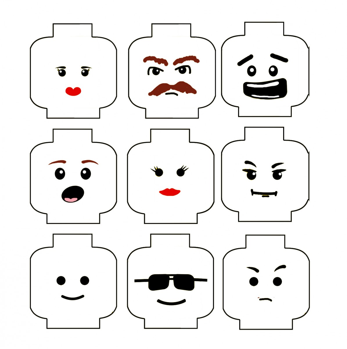 Lego Head Printable Printable Word Searches